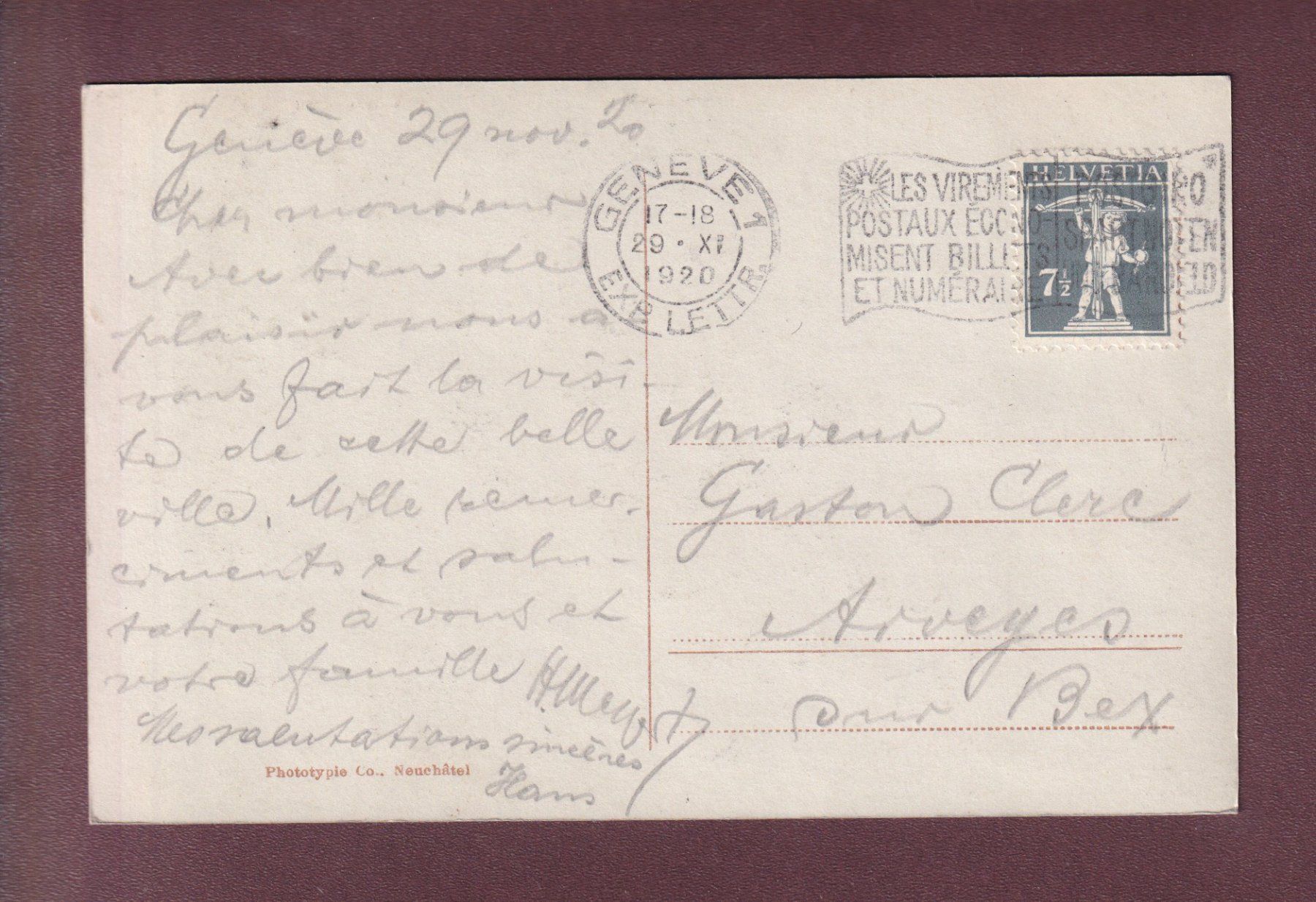 GENEVE - Jardin anglais - Fontaine - 1920 (D'occasion) à Pully pour CHF ...