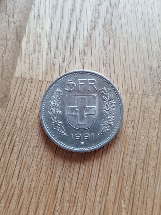5 Franken 1991 - Fälschung - selten! (Gebraucht) in Mels für CHF 31 – mit Lieferung auf Ricardo ...