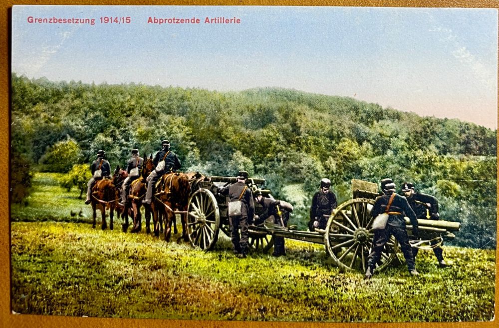 AK: CH - Militaire - Grenzbesetzung 1914/15 Abprotzende Art. (Gebraucht) in Lutry für CHF 5 ...