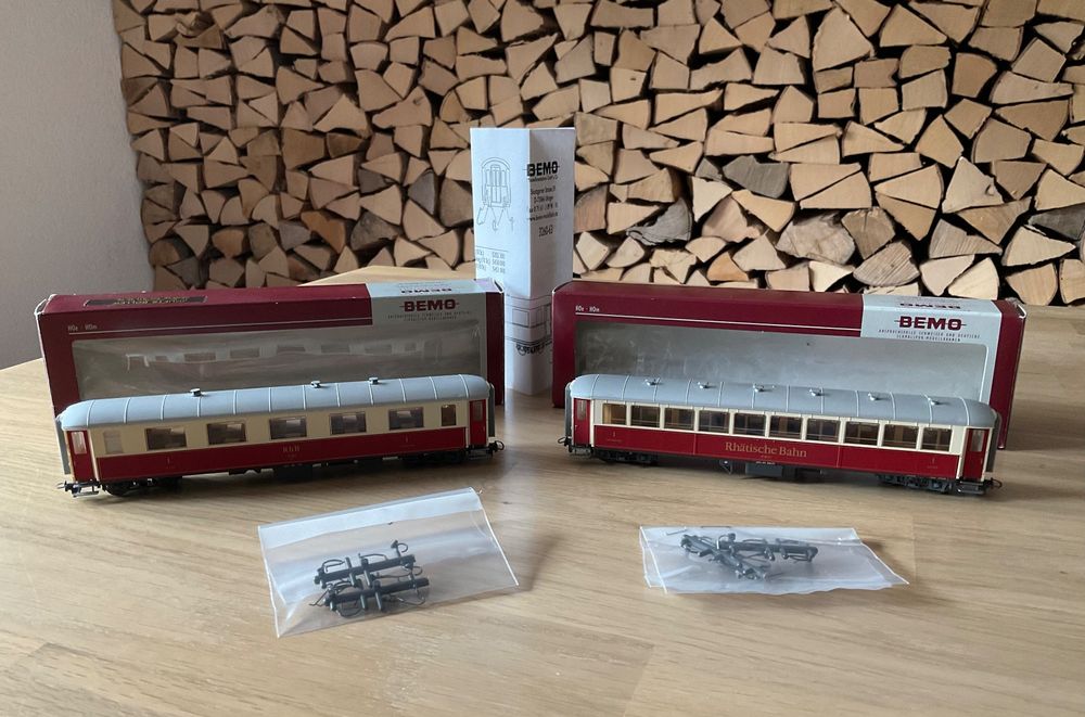 2 wagons voyageurs Bemo RhB HOm (Neuf (Voir description)) à Arzier-Le ...