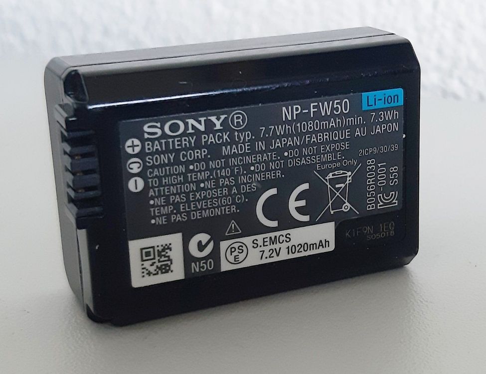 SONY NP-FW50 Akku original (Gebraucht) in Oftringen für CHF 15 – mit Lieferung auf Ricardo kaufen