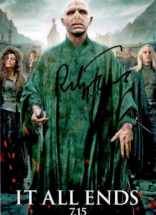 HARRY POTTER LORD VOLDEMORT Ralph FIENNES / TOP AUTOGRAMM (Gebraucht ...