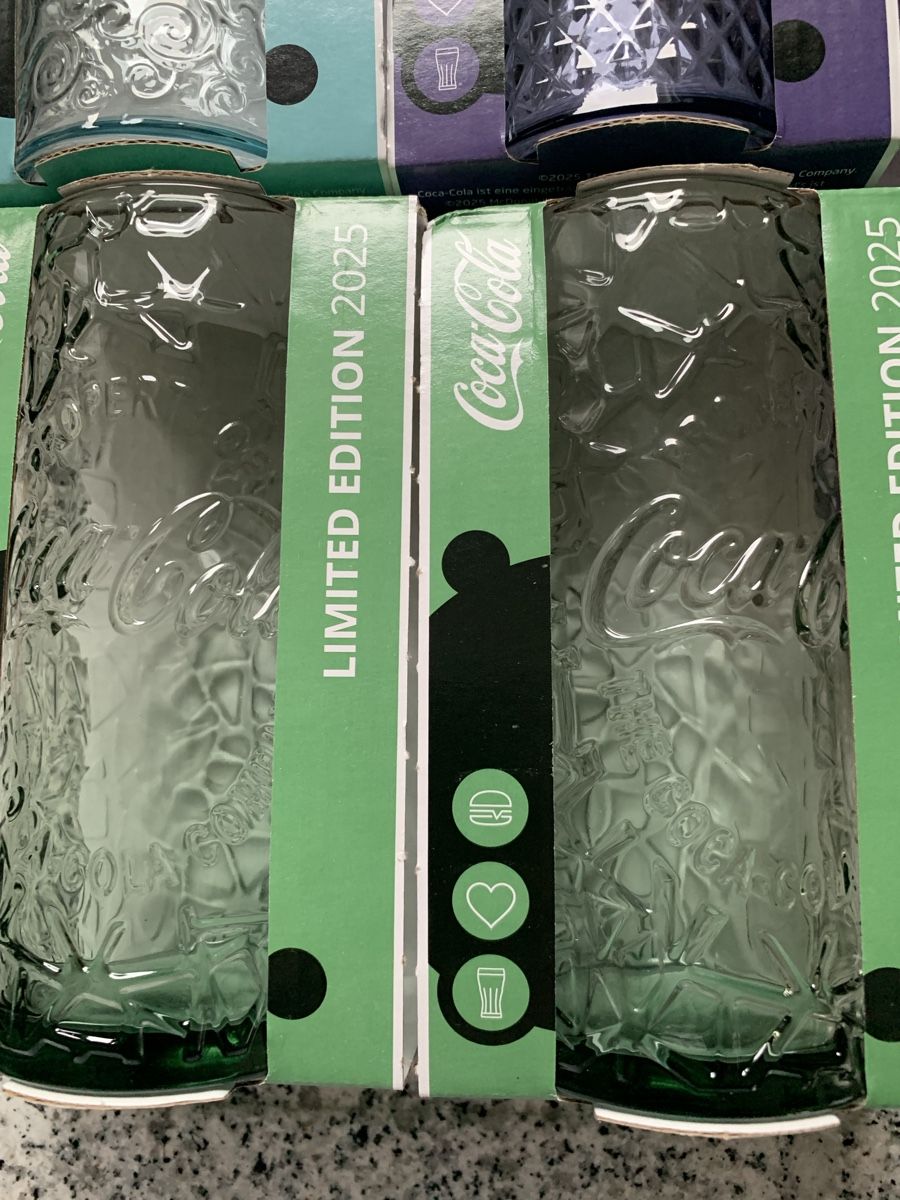 5 Coca-Cola GläserLimited Edition MC Donalds versch. Farben! (Neu und ...