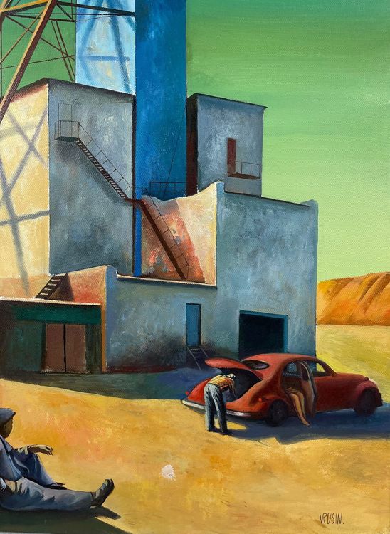 Valentin Rusin (1958) grosses Gemälde (Gebraucht) in Root für CHF 1310 ...