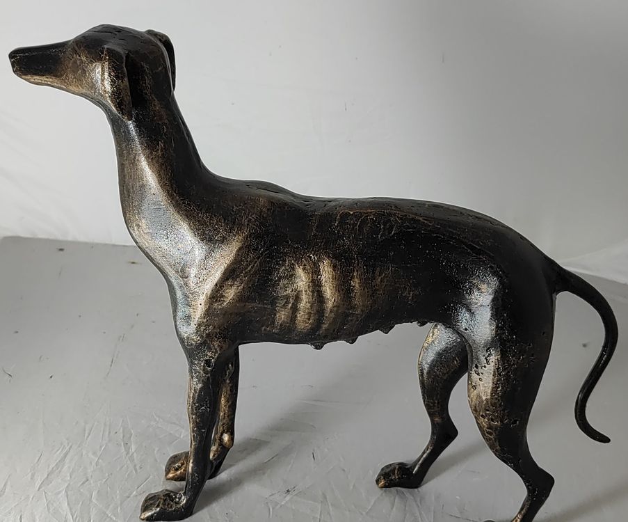 MAJESTETISCHER GROSSEN GUSSEISEN WINDHUND JAGDHUND (Gebraucht) in Jeuss ...