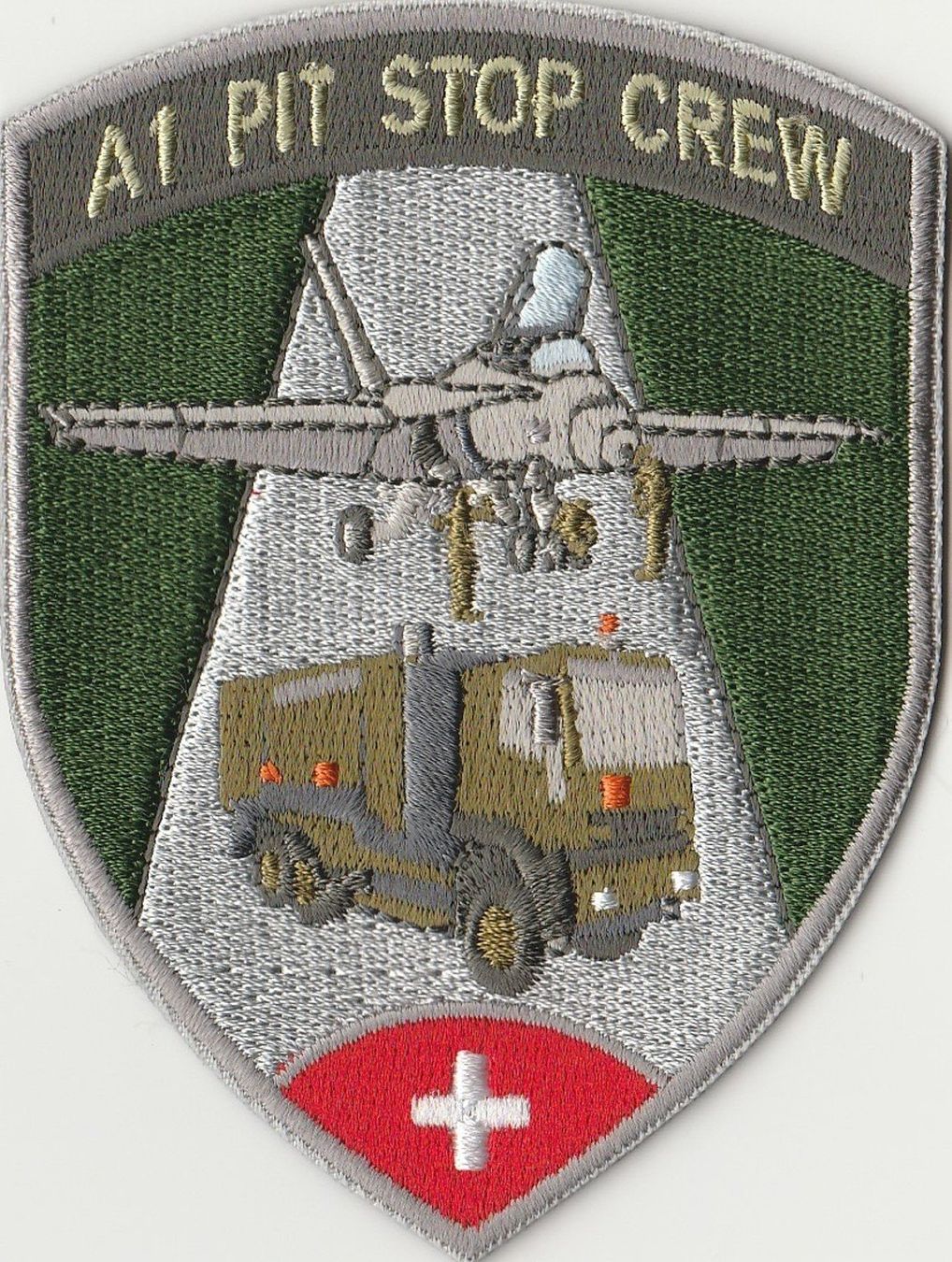SWISS AIR FORCE A1 PIT STOP CREW Stoff mit Klett. (Neu (gemäss ...