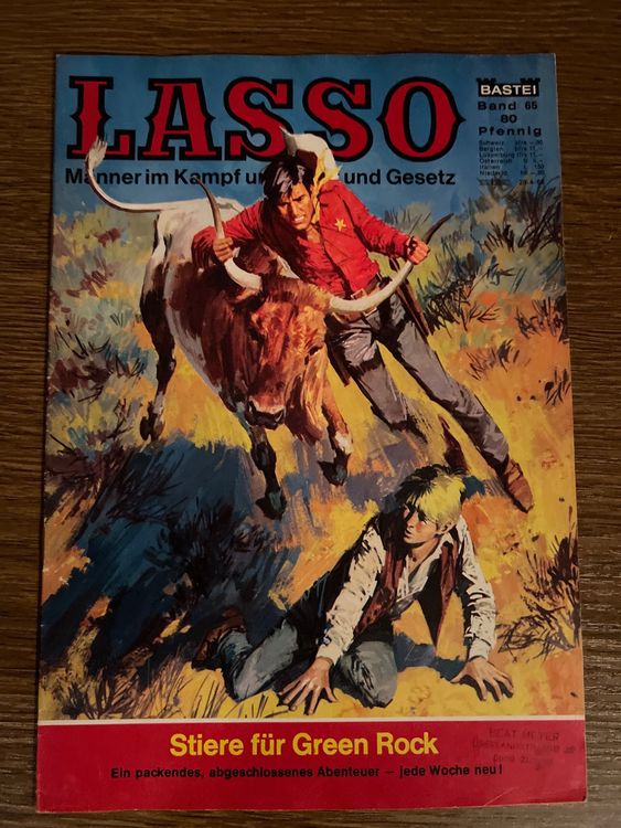 Lasso Nr. 65 Bastei Verlag 1968 Original Western mit Beilage | Kaufen ...