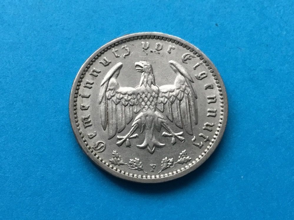 Deutsche Reich 1 Reichmark 1936 F. VZ ++ (Sehr Selten (Gebraucht) in St. Margrethen SG für CHF ...