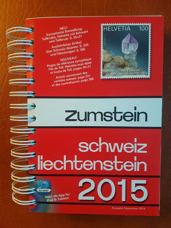 Zumstein Briefmarken-Katalog - Schweiz-Liechtenstein 2015 (Neu (gemäss Beschreibung)) in ...