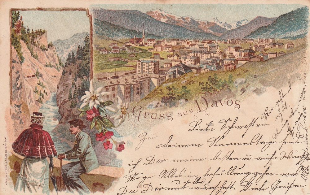 Davos-Litho-1899-Graubünden (Gebraucht) in uttwil für CHF 28 – mit Lieferung auf Ricardo kaufen