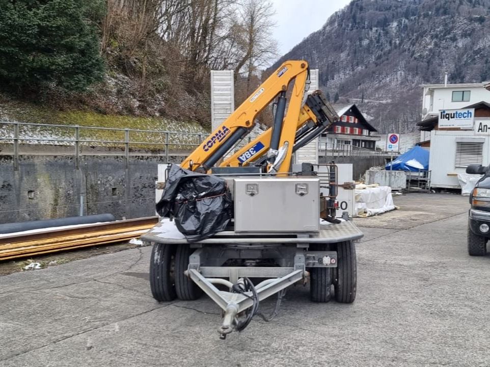 Fankhauser Anhänger 10 tonnen mit Kran | Kaufen auf Ricardo