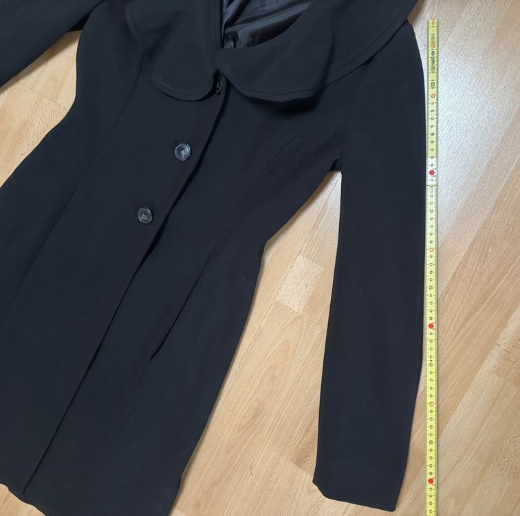 NADINE Milano - Neuw. Mantel - Stretch - schwarz- Größe 36 (Gebraucht ...