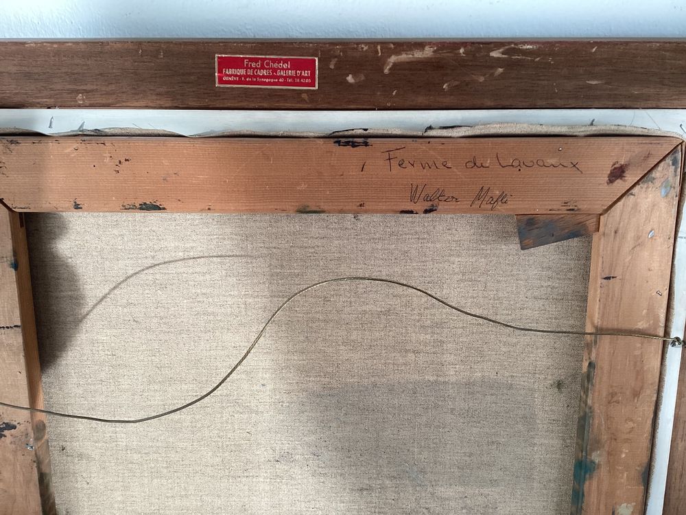 Walter MAFLI (1915-2017) Tableau peinture sur toile signé (Gebraucht) in Payerne für CHF 1181 ...