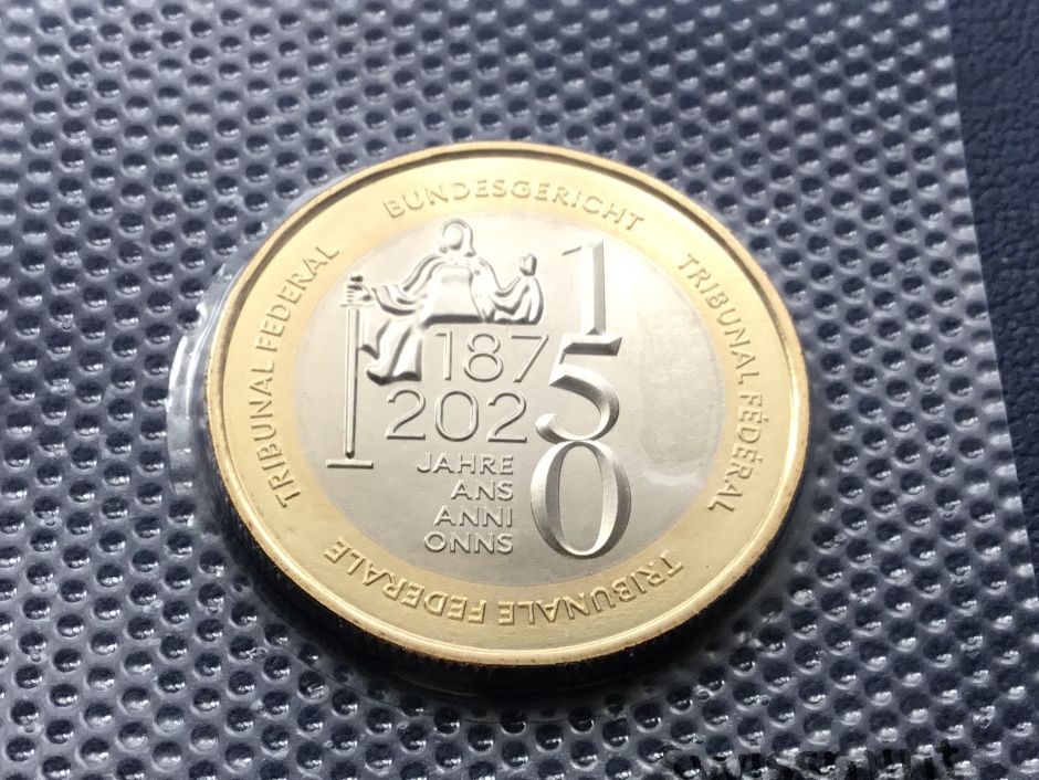 10 Franken 150 Jahre Bundesgericht 2025 ausverkauft Stgl (Neu und originalverpackt) in St ...