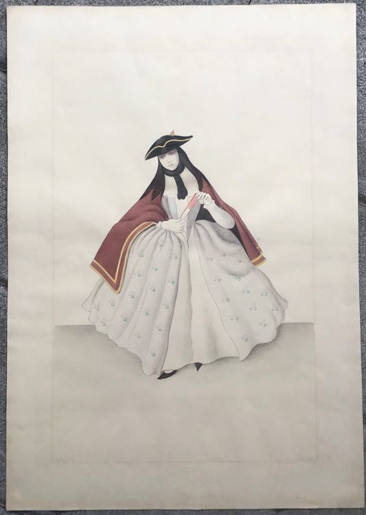 Antike Aquarell von eine Damme Monogrammiert (Gebraucht) in Root für CHF 5 – mit Lieferung auf ...