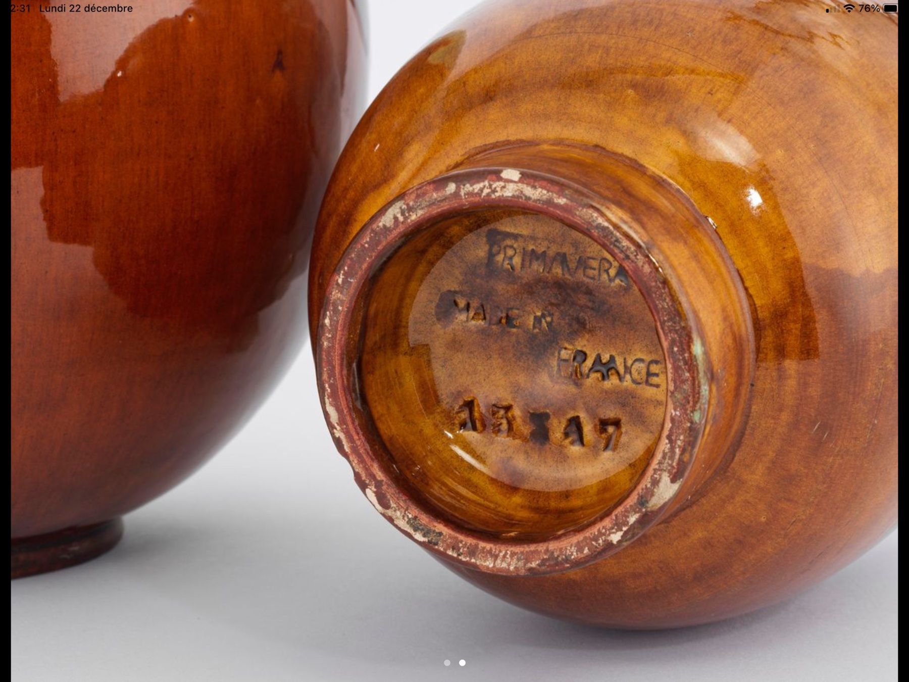 PRIMAVERA (Grand Magasins du Printemps)2 vase art deco~1930 (D'occasion ...