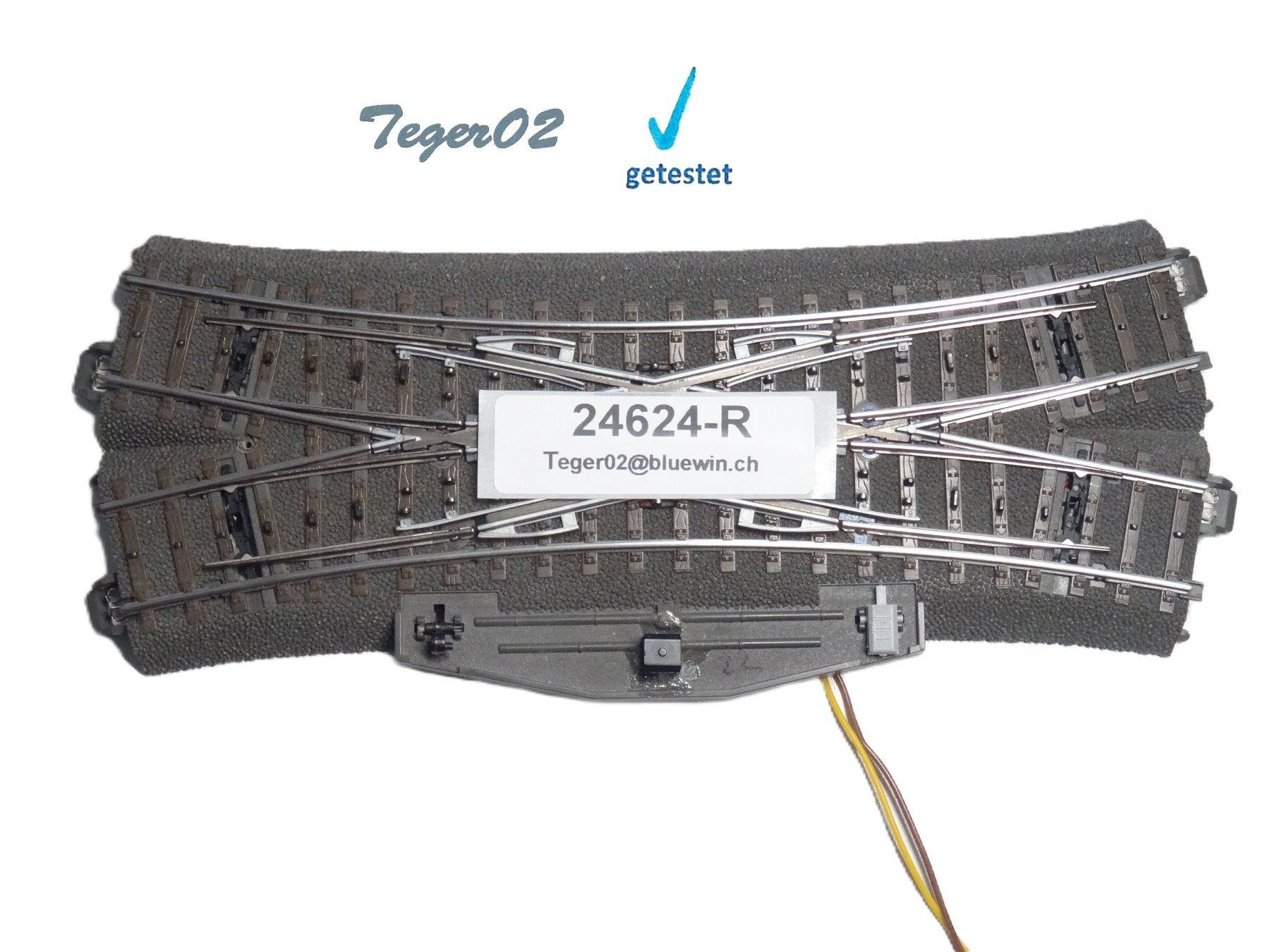 Märklin H0 24624 Doppel-Kreuzweiche mit digital-Decoder (Gebraucht) in ...