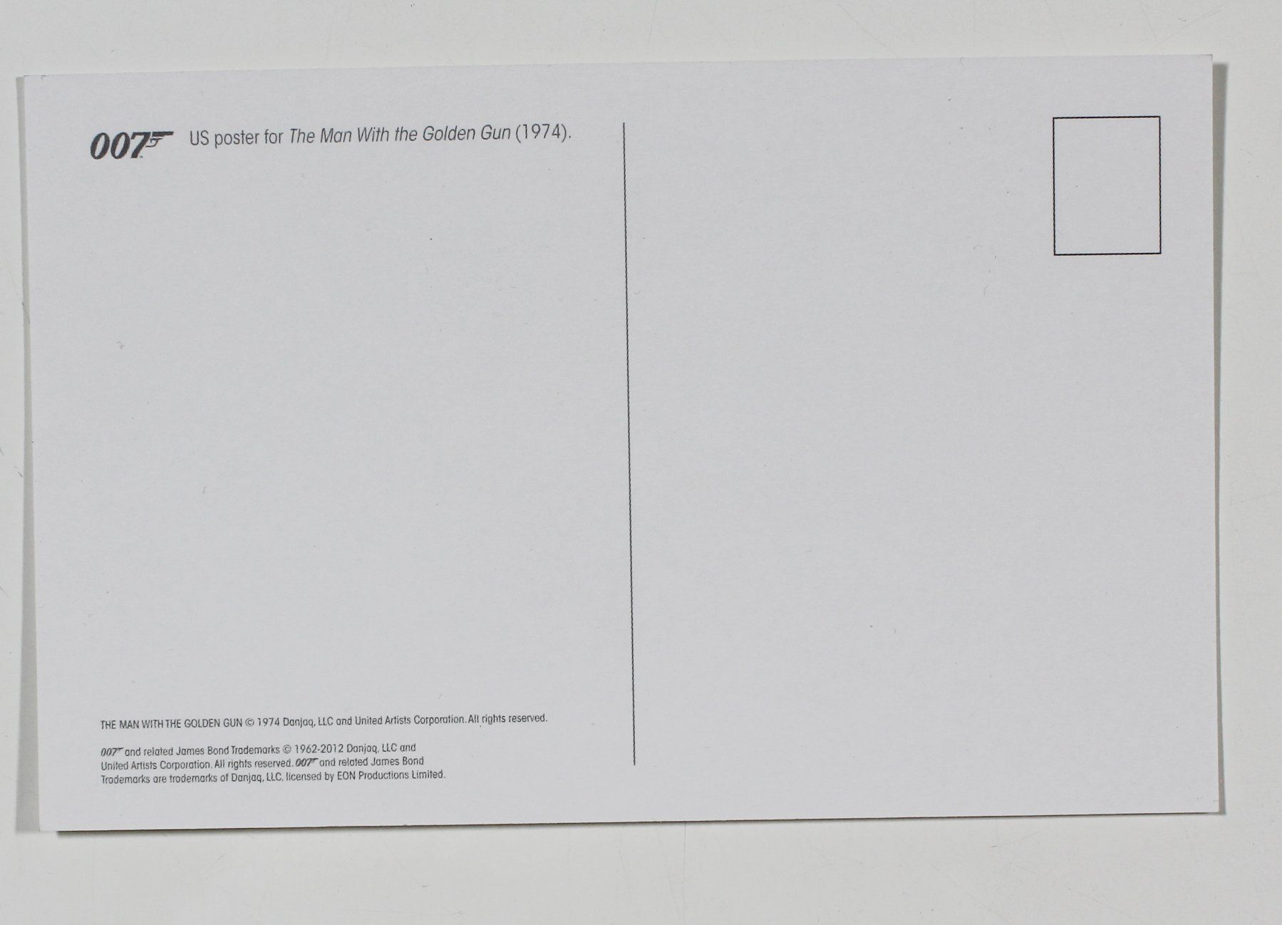 Postkarte James Bond THE MAN WITH THE GOLDEN GUN Artwork (Neu (gemäss ...