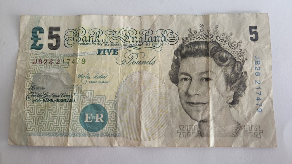 Seltene 5 Pfund Note - JB28 217479 - Sammlerstück ( 2002) (Gebraucht ...