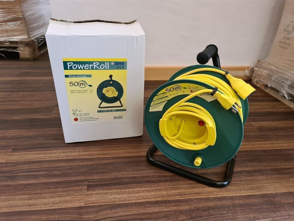 Steffen Power Roll Kabelrolle 50m ab 1.- (Neu und originalverpackt) in ...