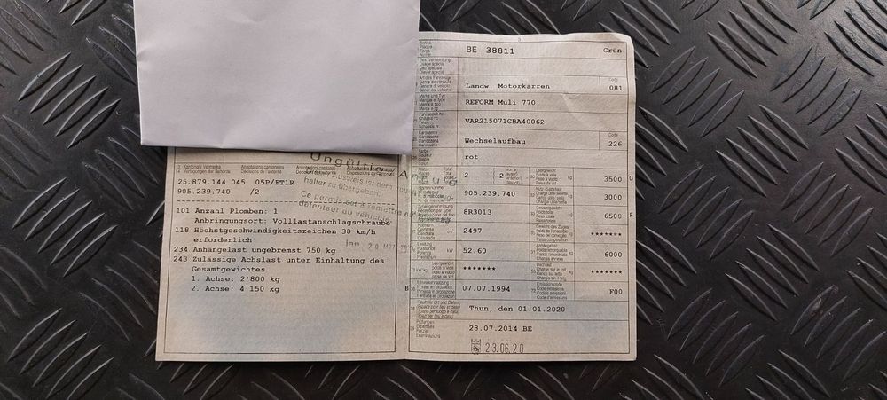 Reform Muli 770 mit Ladewagen (Gebraucht) in Landquart für CHF 22060 – nur Abholung auf Ricardo ...