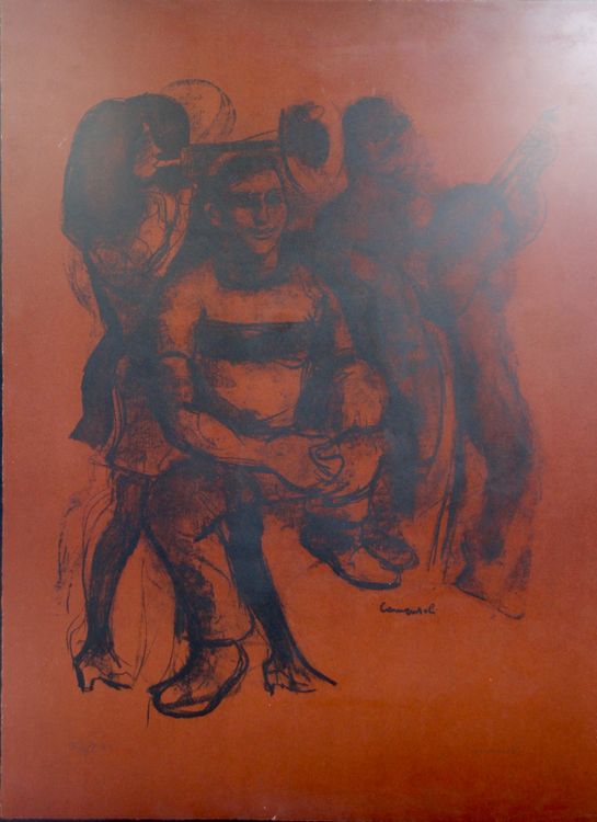 Mario Comensoli, nummerierte Lithografie (Gebraucht) in Hermetschwil ...