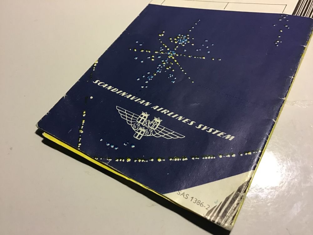 Originale "SAS SAFETY ON BOARD CARD" aus den 50er Jahren | Kaufen auf ...