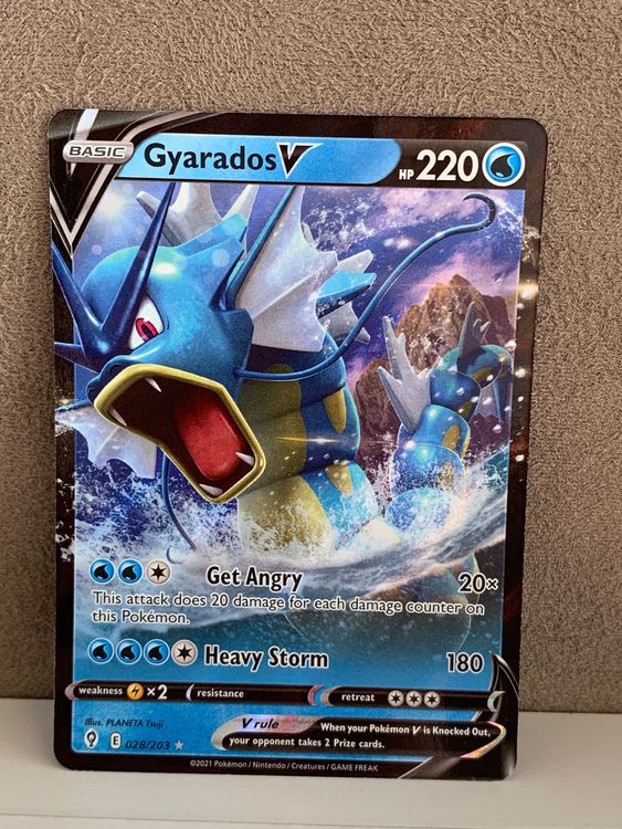 Gyarados V ENG Evolving Skies Pokemon 028/203 (Gebraucht) in Fislisbach ...