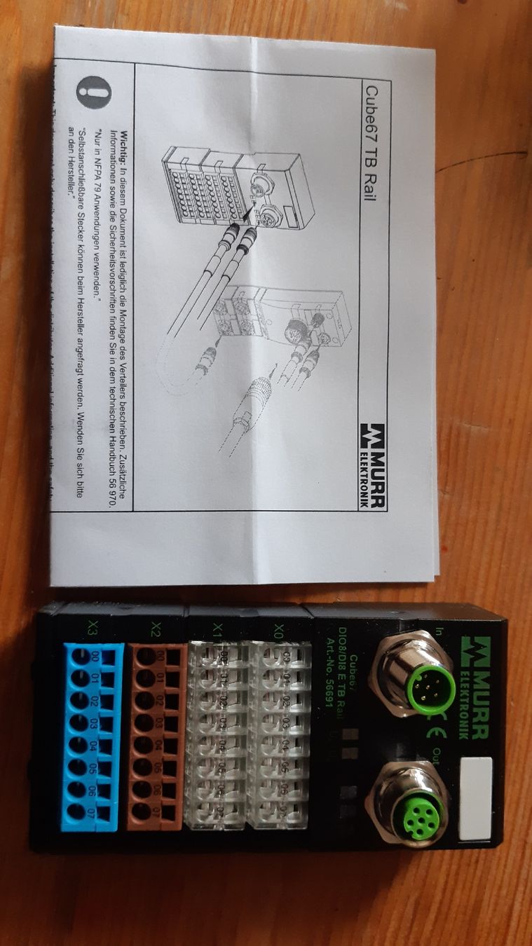 Murr Elektronik Cube67 DIO8DI8/16 TB Rail, Neuwertig! (Neu und ...