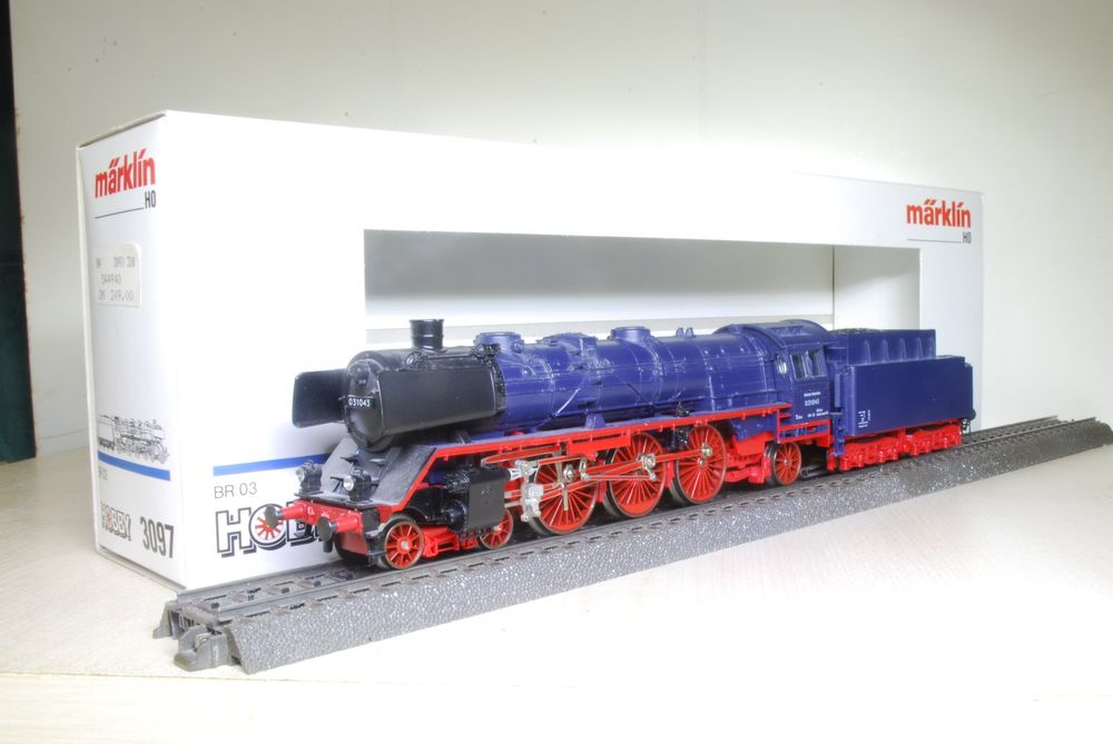 Märklin 3097 DB BR 03 Schleppender- Dampflok AC analog OVP (Neu (gemäss ...