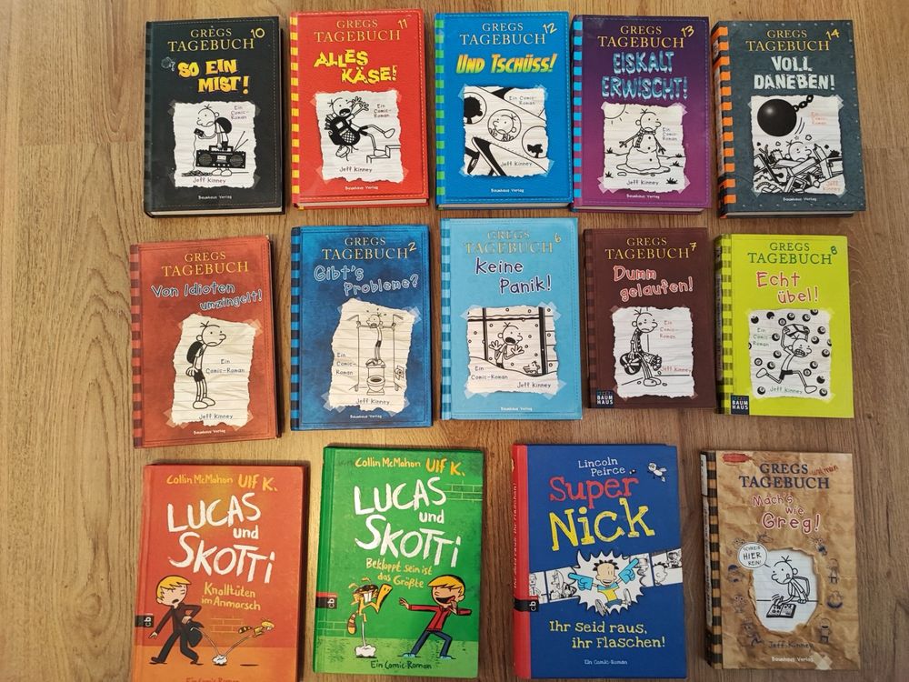 11 x Gregs Tagebuch, 2 x Lucas & Scotti, Super Nick (Gebraucht) in Ebikon für CHF 39 – mit ...