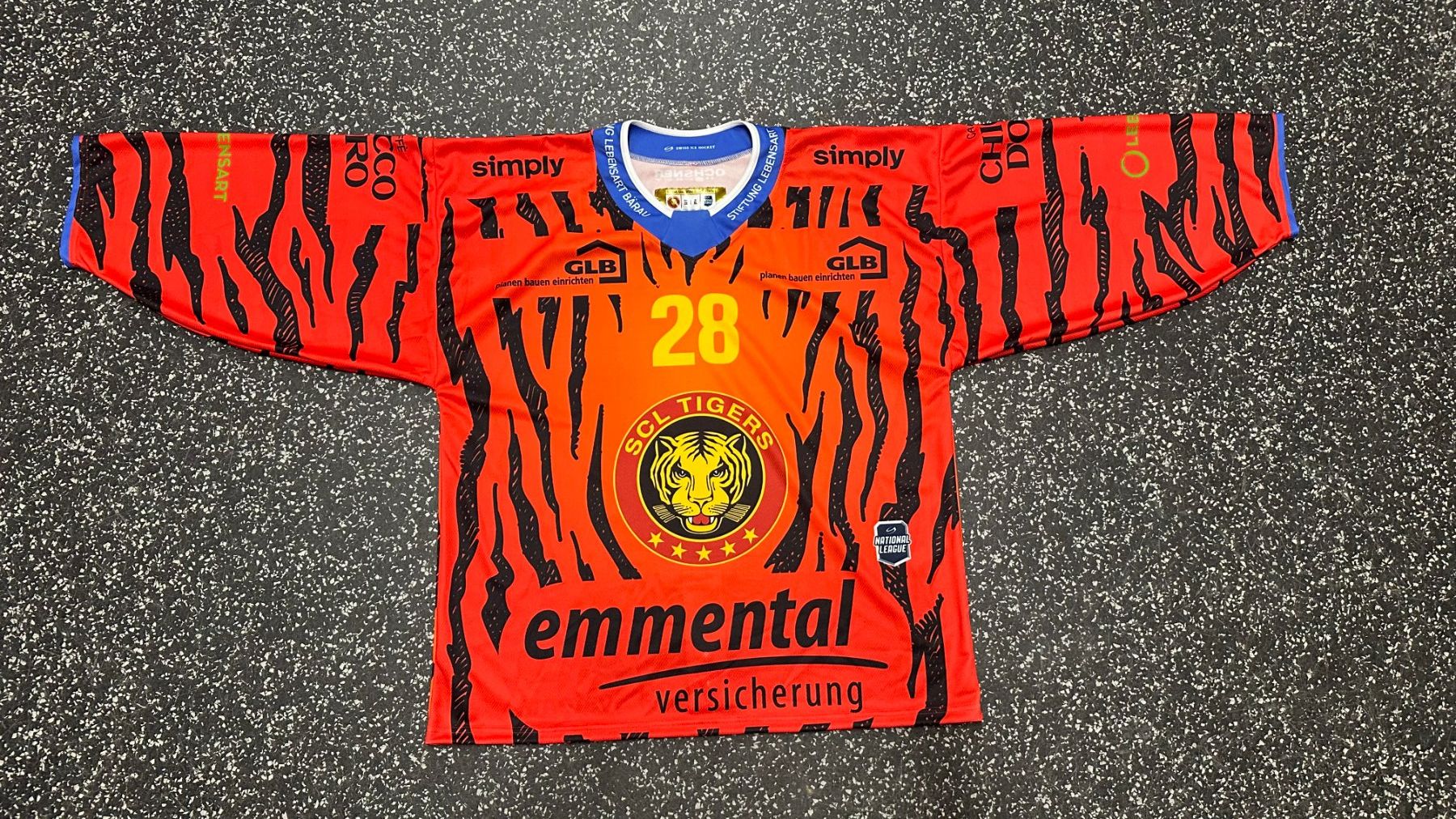 SCL Tigers Matchworn Family-Game Trikot 2025 –#28 Allenspach (Gebraucht) in Langnau i. E. für ...