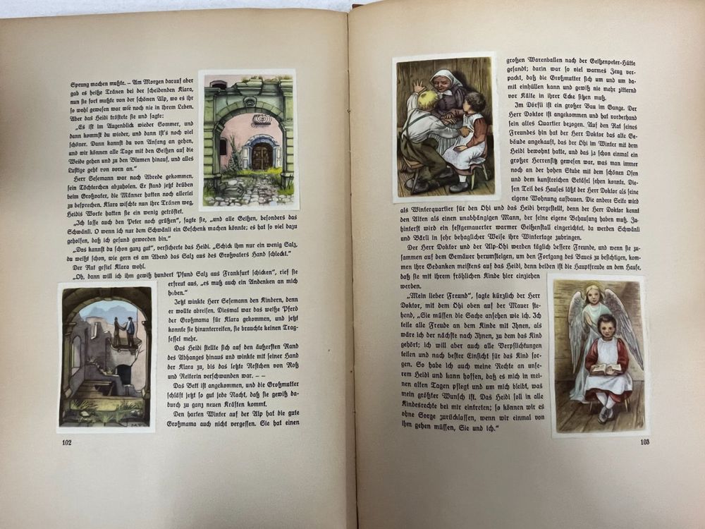 Heidi Band I + II / Copy Right 1946 /in Altdeutscher Schrift (Gebraucht ...