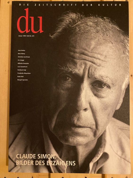 691 Du Kulturmagazin Januar 1999 Claude Simon (Gebraucht) in Pfäffikon ZH für CHF 8 – mit ...