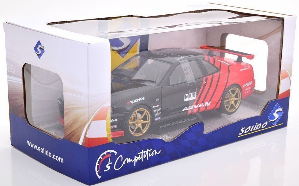 Nissan Skyline GT-R R34 Advan Drift 1999 RHD schwarz / rot / (Neu und ...