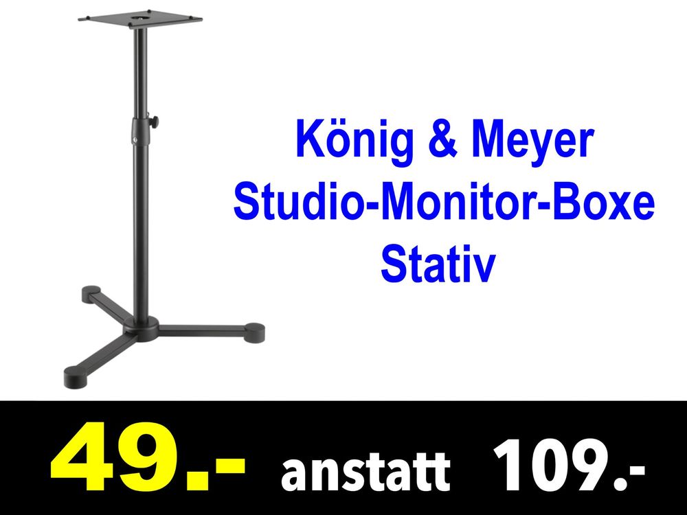 🔴 Stativ Studio-Monitor-Boxe König & Meyer/741A (Neu und ...