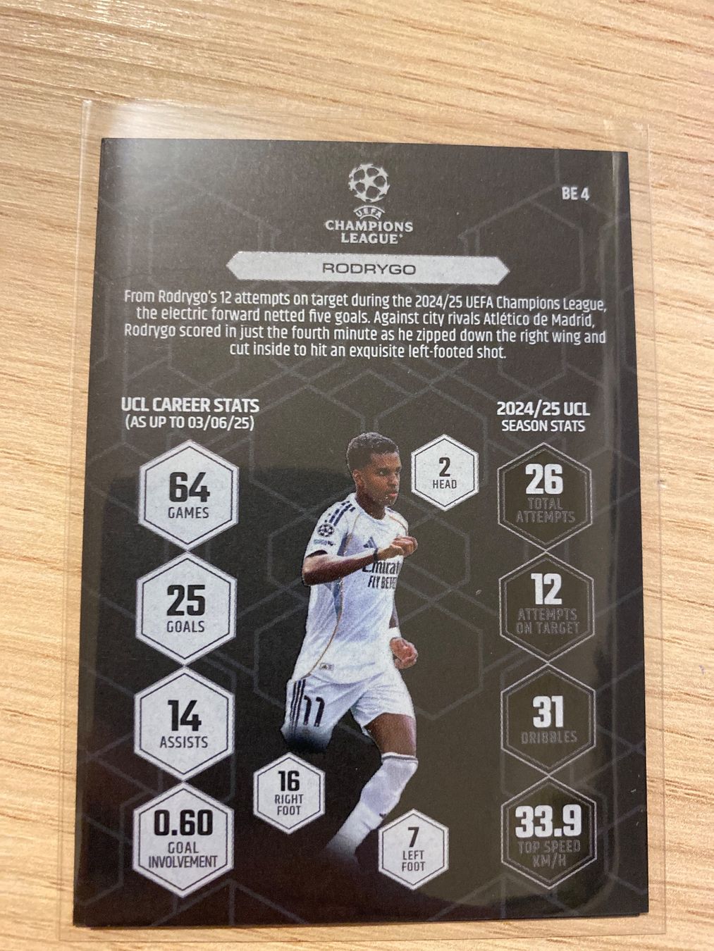 Topps Match Attax 25/26 Black Edge Rodrygo BE4 (Neu (gemäss ...