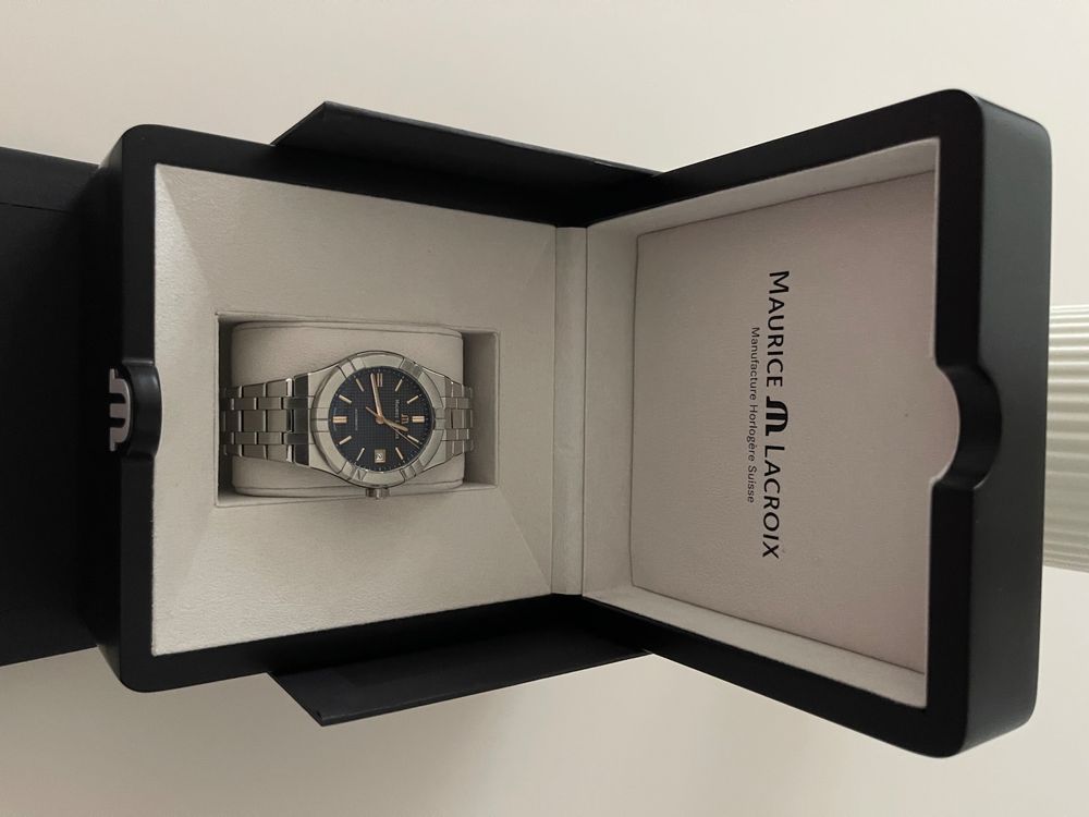 Maurice Lacroix AIKON Automatik silber/roségold 39mm | Kaufen auf Ricardo