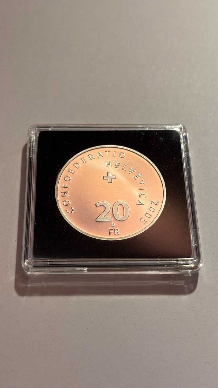 Pièce commémorative 20.- / 2005 (100ème salon auto Genève) (D'occasion ...