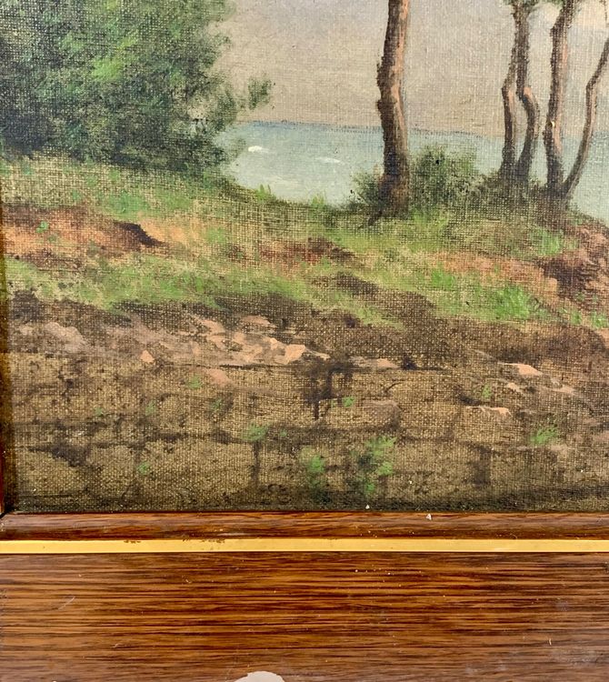 Antike Gemälde Stürmische Szene Berglandschaft & See Anblick (Gebraucht) in Root für CHF 40 ...