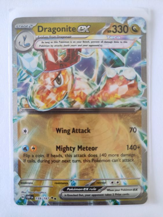 Pokemonkarte Obsidian Flames Dragonite EX 159/197 | Kaufen auf Ricardo