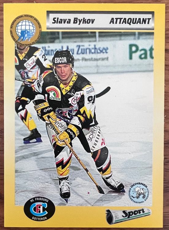 1993-94 SNL Hockey Card Slava Bykov Fribourg Gotteron (Neu (gemäss ...