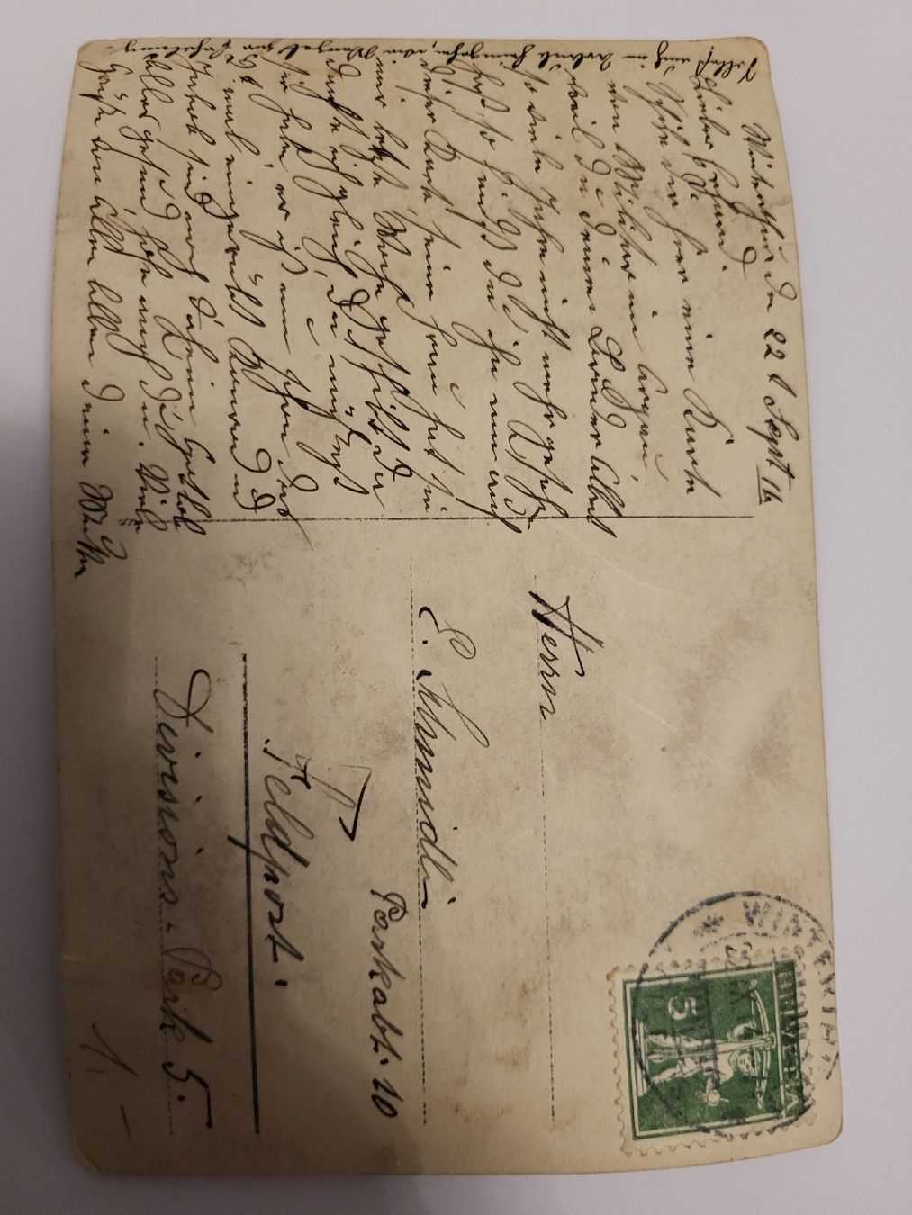 Alte historische Foto-Postkarte, Soldaten im Ersten WK (Gebraucht) in ...