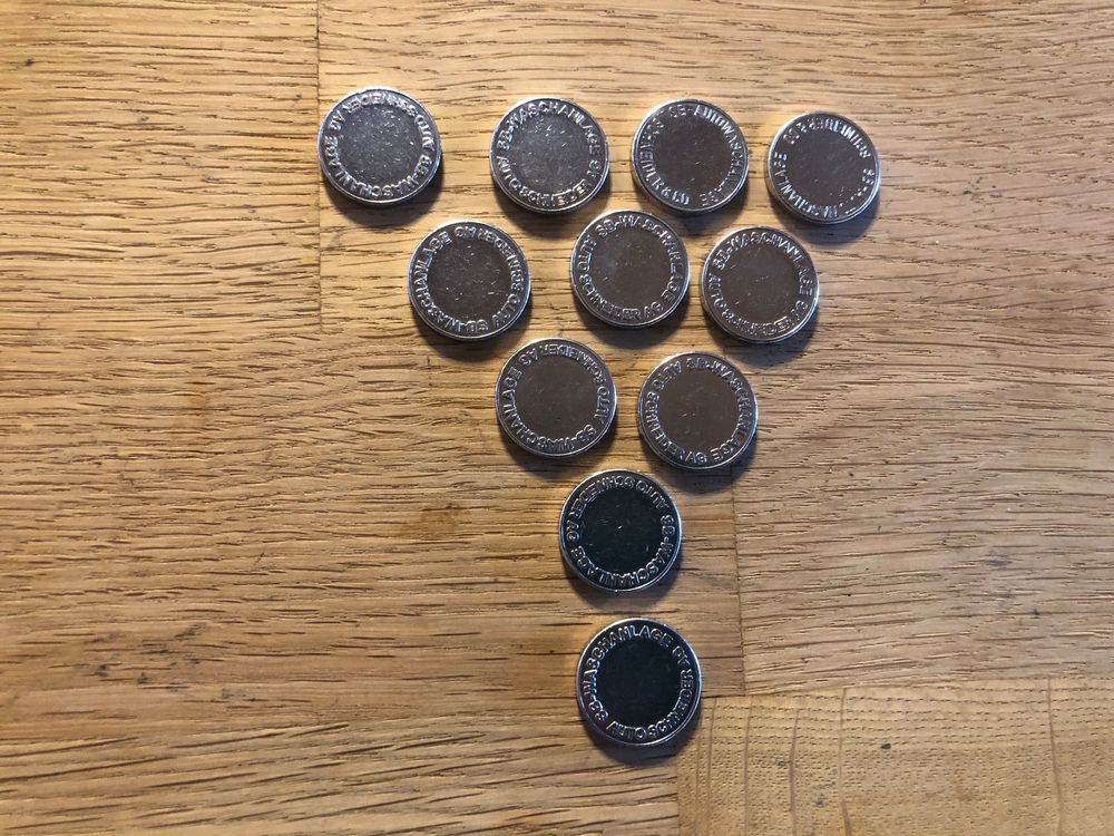 11 Auto Schneider Jetons (Gebraucht) in Vilters für CHF 5 – mit Lieferung auf Ricardo kaufen