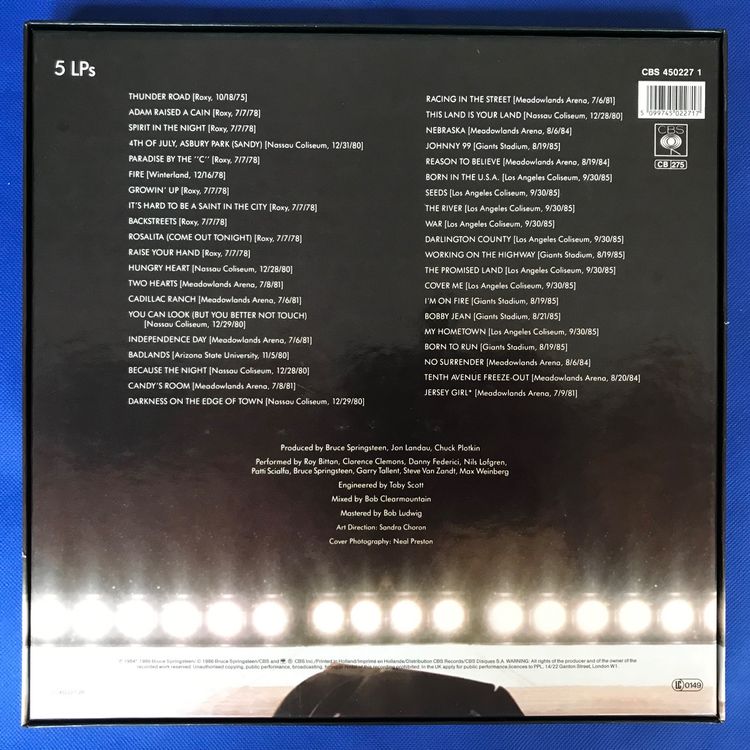 Bruce Springsteen Live 1975-85 5LP Box | Kaufen auf Ricardo