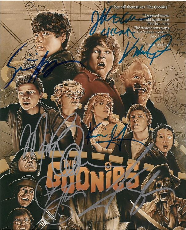 THE GOONIES - (Cast) handsigniert Grossfoto (20x25 cm) COA (Gebraucht) in Stallikon für CHF 202 ...