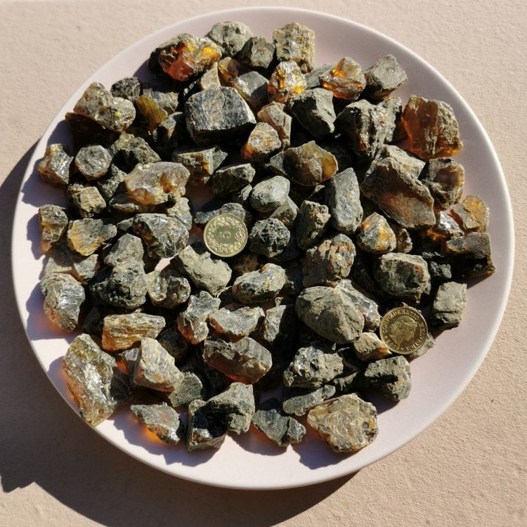 Blauer Bernstein Rohstein 222 g | Kaufen auf Ricardo