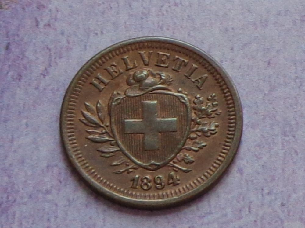 1 ct. 1894 B - belle pièce Rare (Gebraucht) in Pully für CHF 19 – mit Lieferung auf Ricardo kaufen