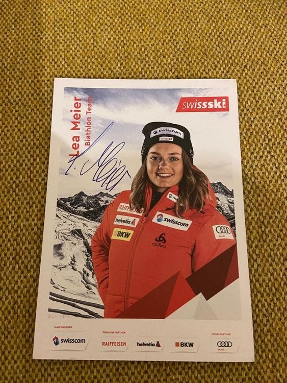 Autogrammkarte Lea Meier | Kaufen auf Ricardo