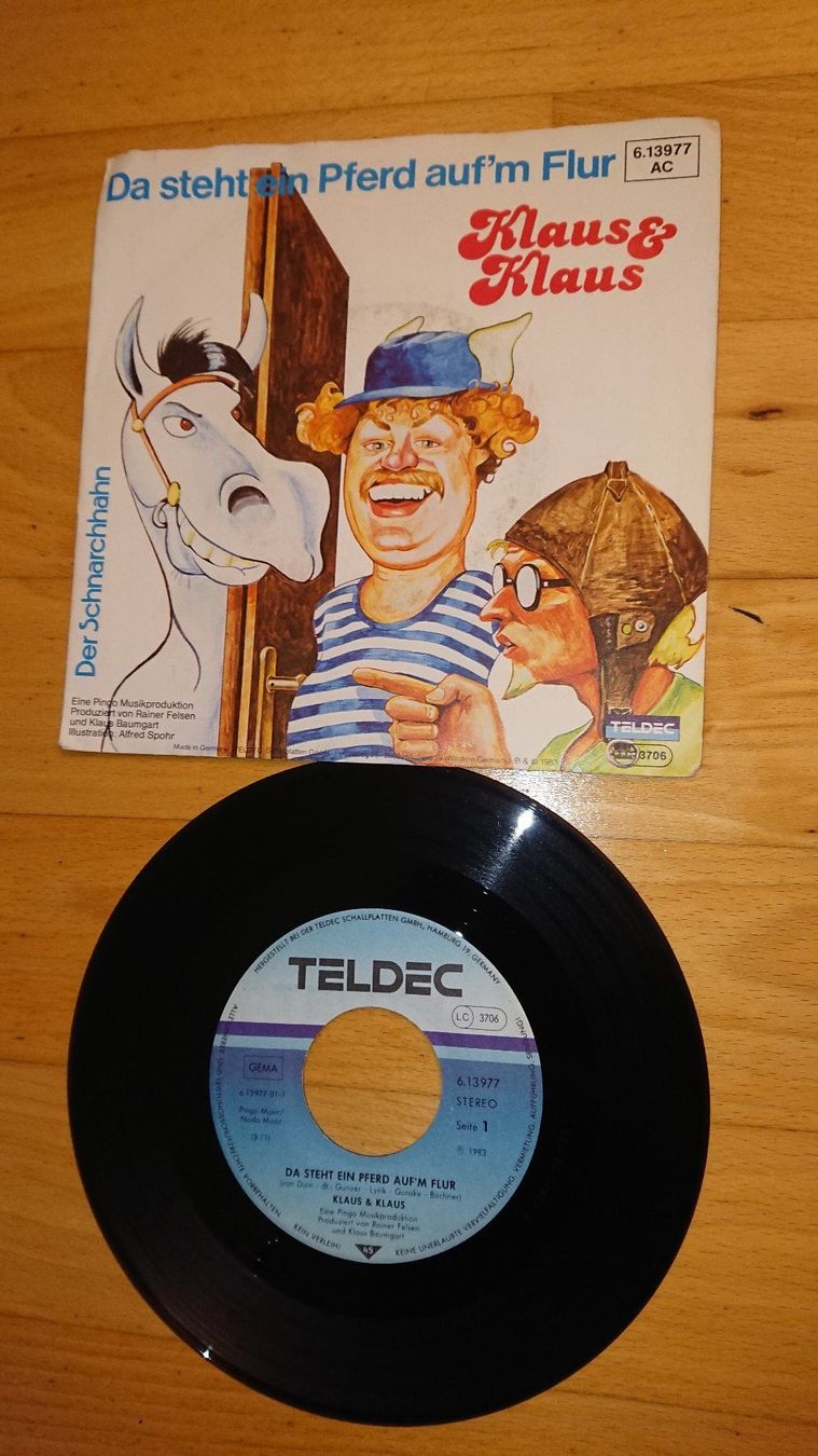 Klaus & Klaus - Es steht ein Pferd aufm Flur - Single 1983 (Gebraucht ...
